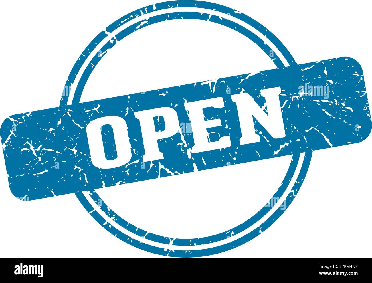 open round stamp isolated on transparent background. open stamp Stock ...