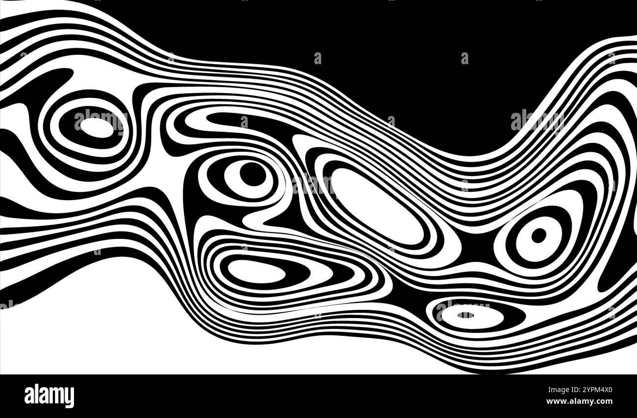 Abstract wavy black background. Wavy shapes Stock Photo - Alamy