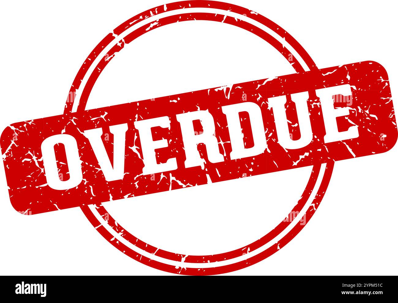 overdue round stamp isolated on transparent background. overdue stamp ...