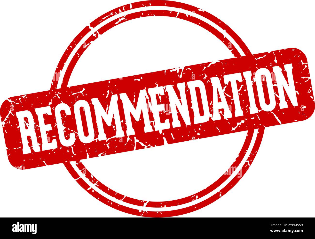 recommendation round stamp isolated on transparent background ...