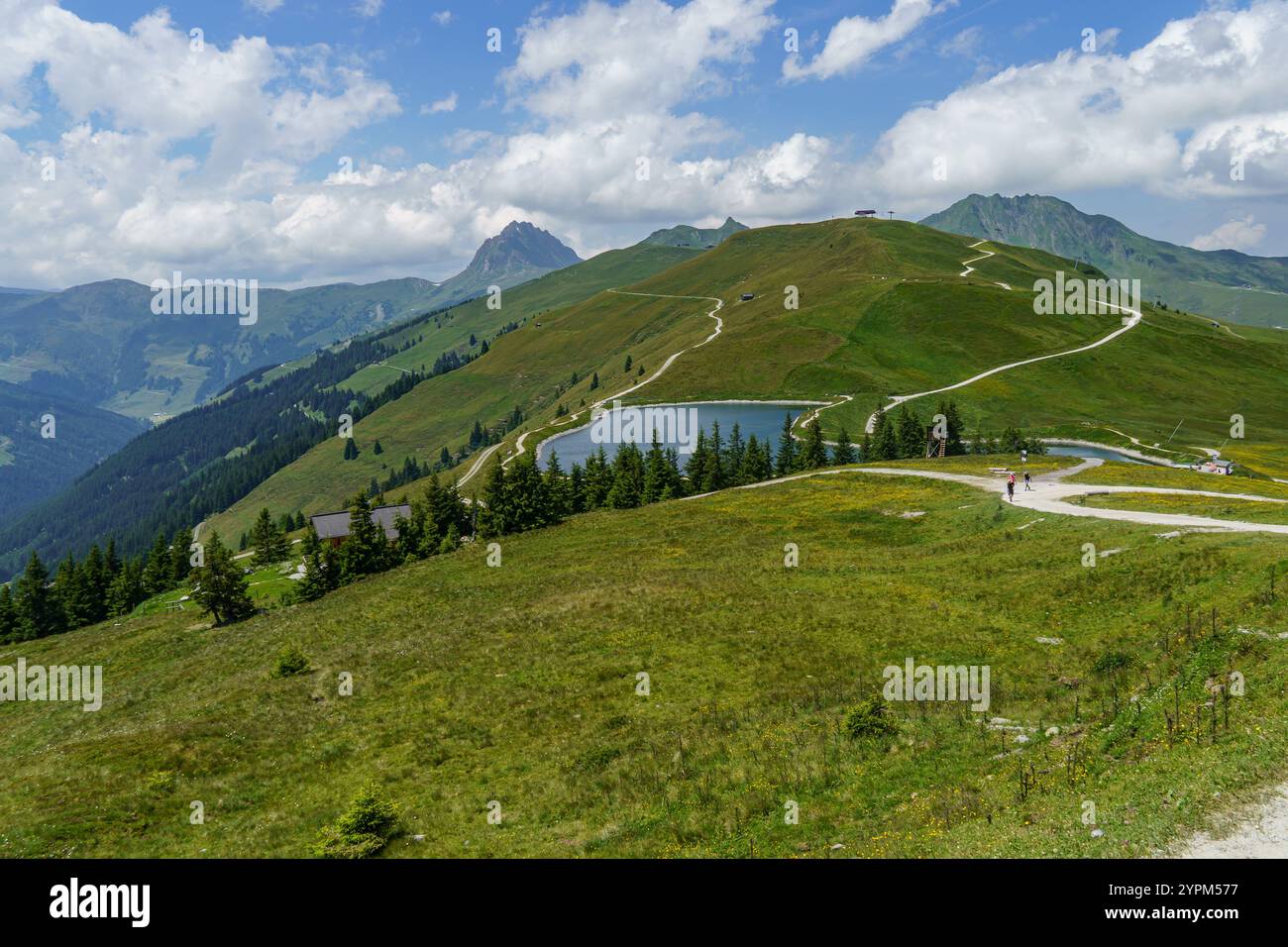hiking in the austrian alps Stock Photo - Alamy