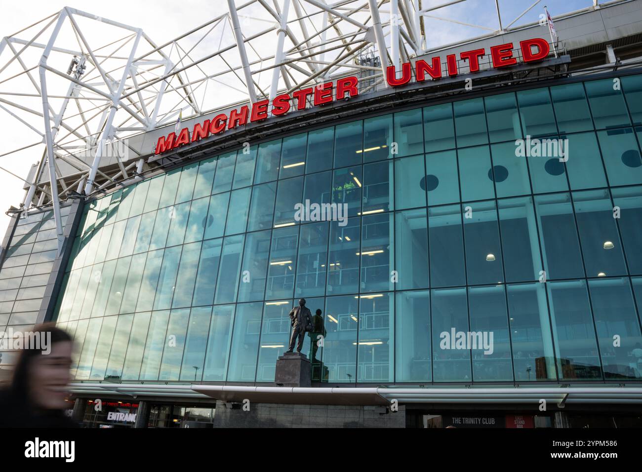 An exterior view of Old Trafford ahead of the Premier League match ...