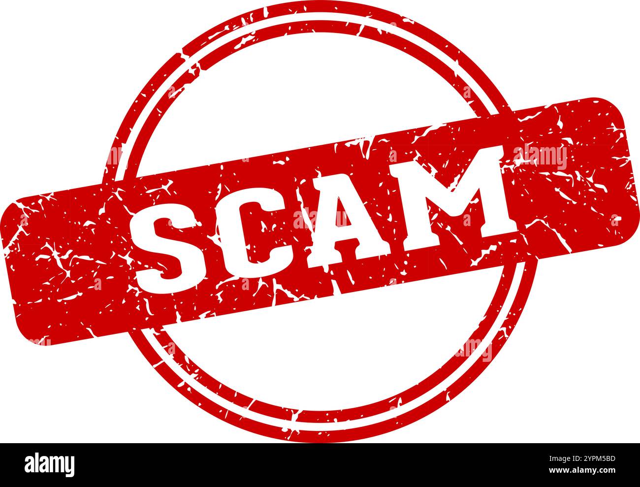 scam round stamp isolated on transparent background. scam stamp Stock ...