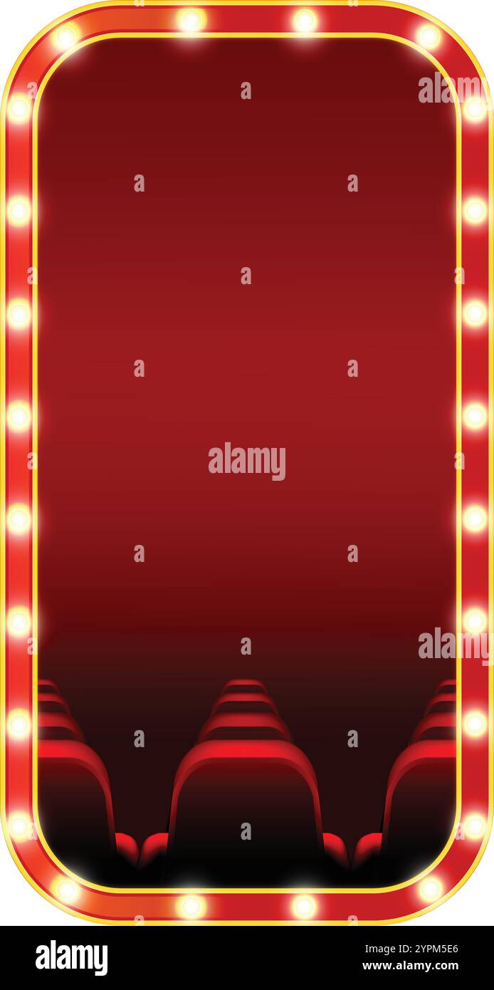 Illuminated event sign Stock Vector Images - Alamy