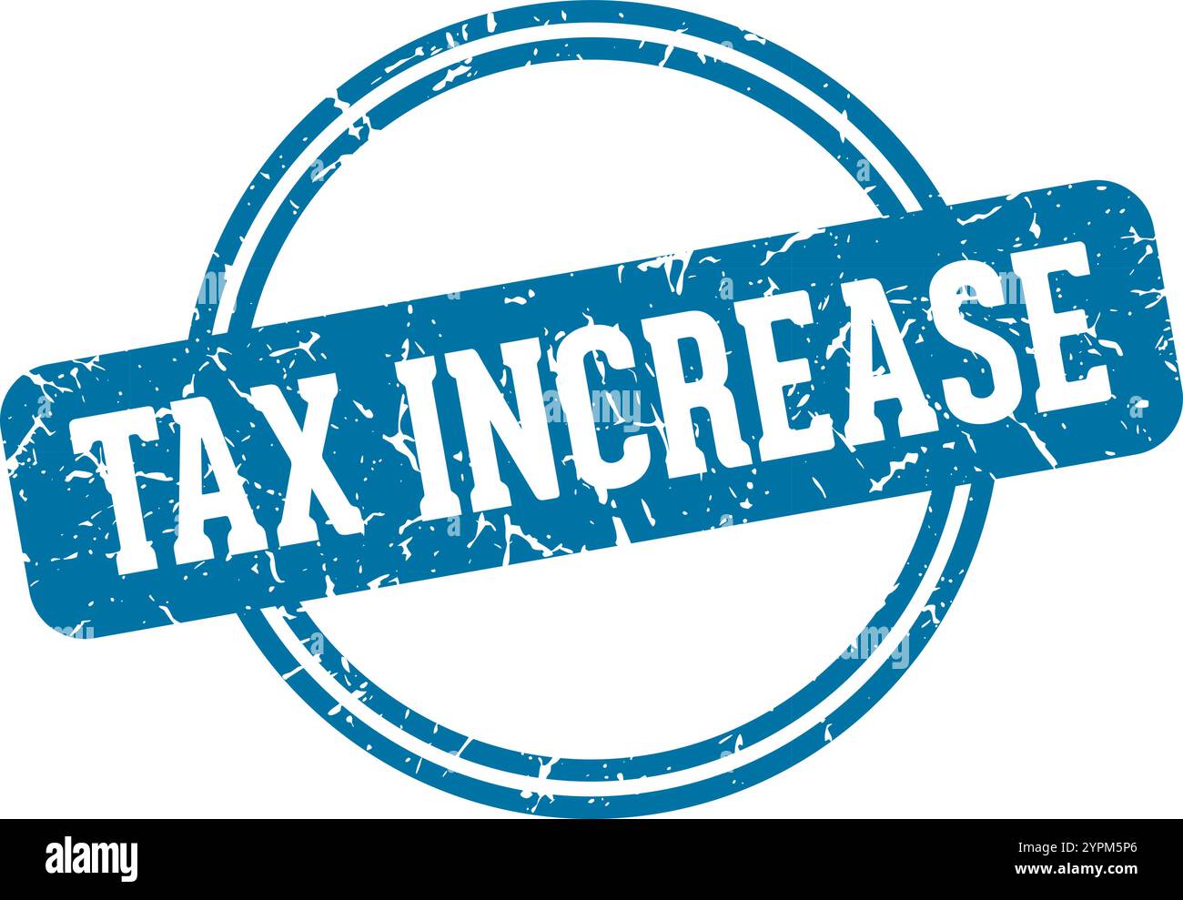 tax increase round stamp isolated on transparent background. tax ...