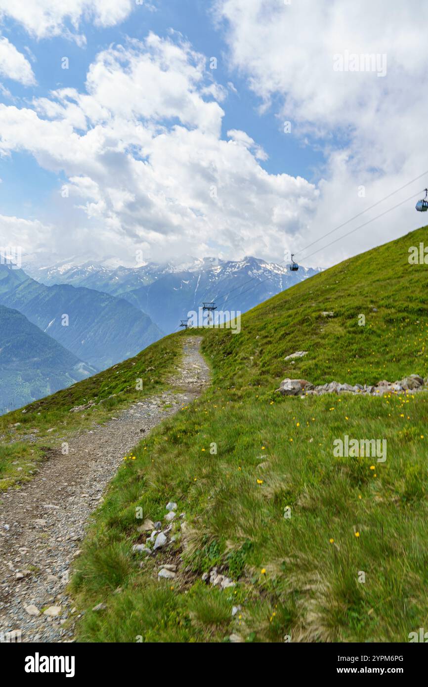hiking in the austrian alps Stock Photo - Alamy