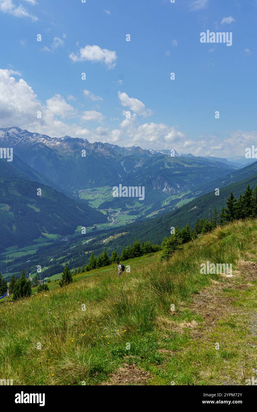 hiking in the austrian alps Stock Photo - Alamy