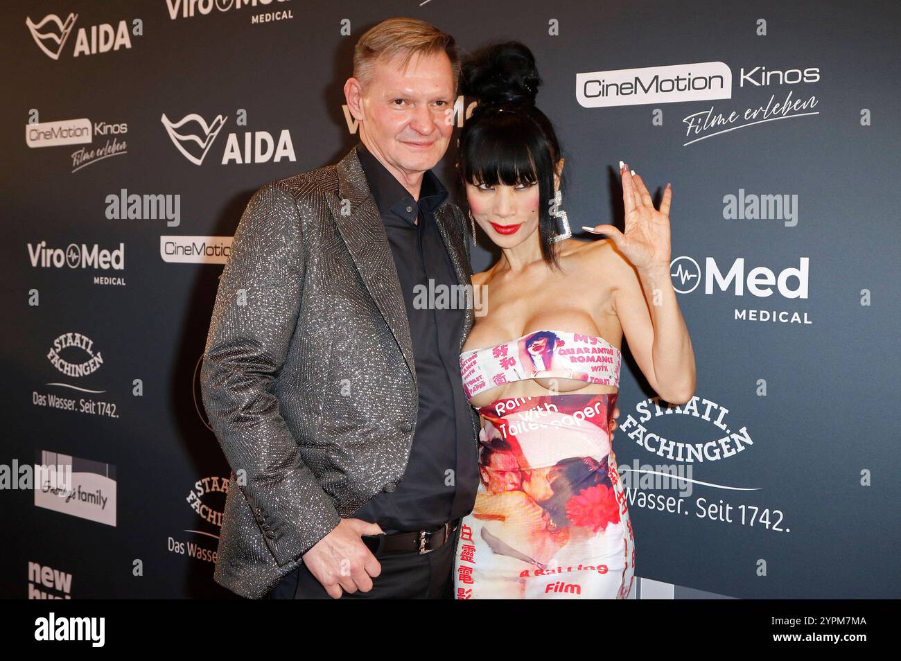 Sören Bauer und Bai Ling beim Movie Meets Media Event 2024 im Hotel ...