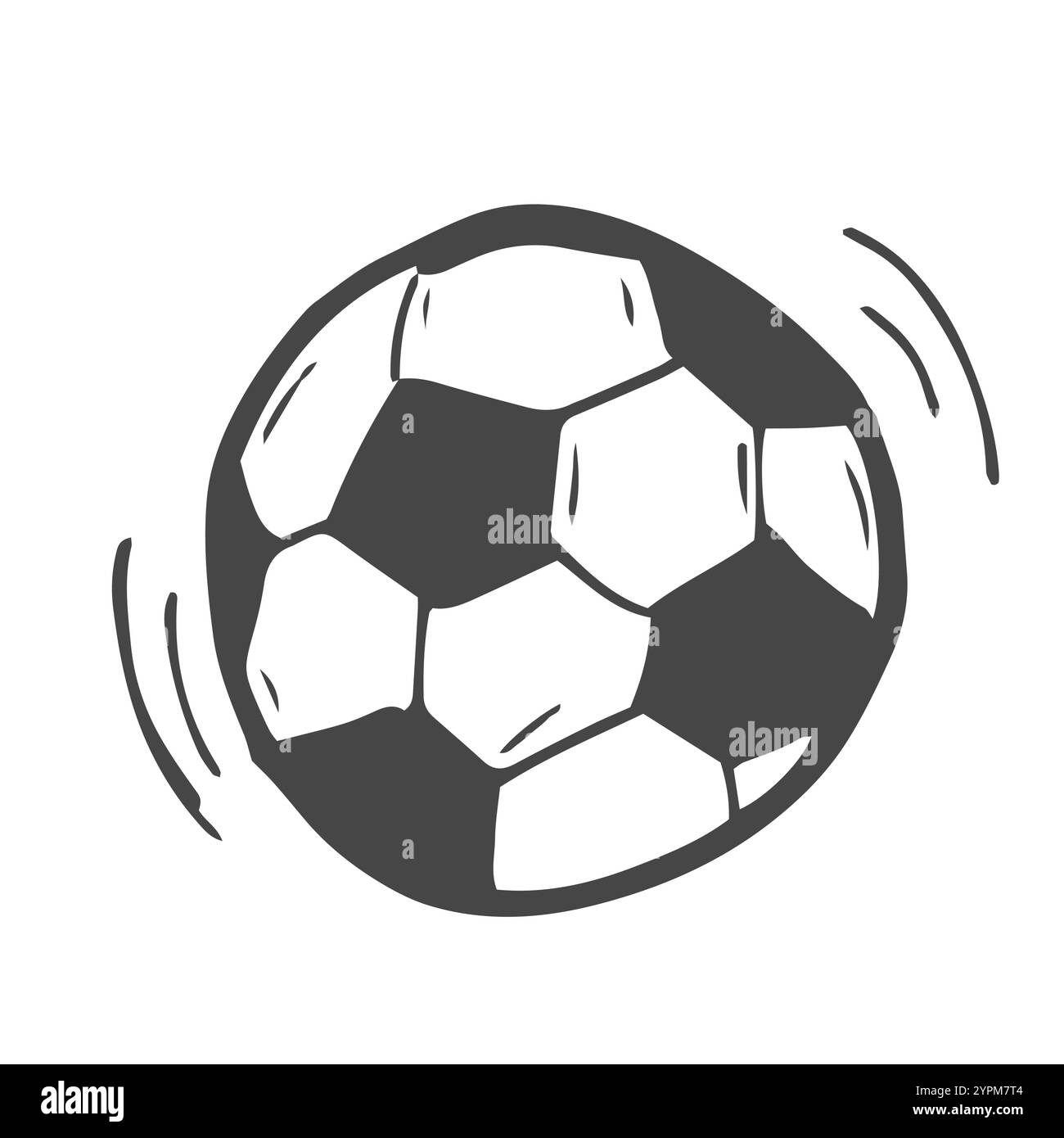 Football ball drawn on Cut Out Stock Images & Pictures - Alamy
