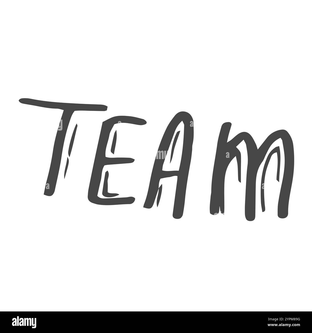 Team text concept, workplace, business people working together vector ...