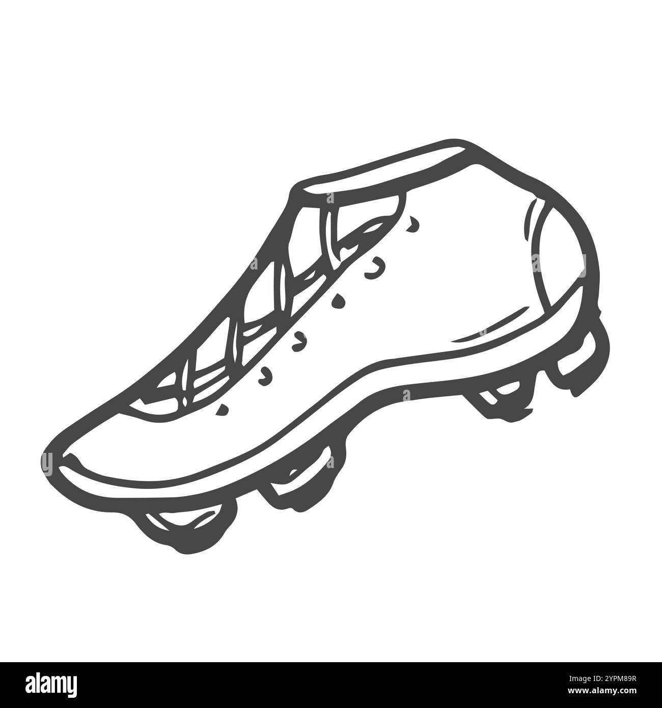 White soccer boots Black and White Stock Photos & Images - Alamy