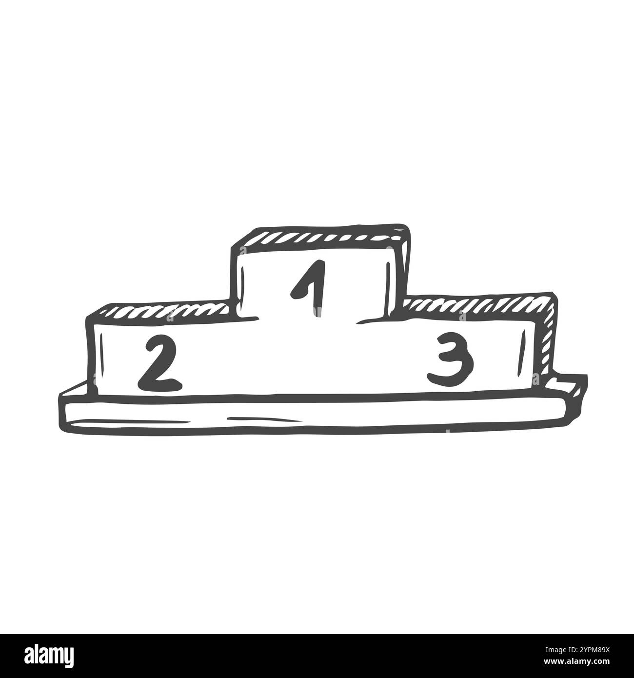 Podium Doodle sketch in vector isolated on white background Stock ...