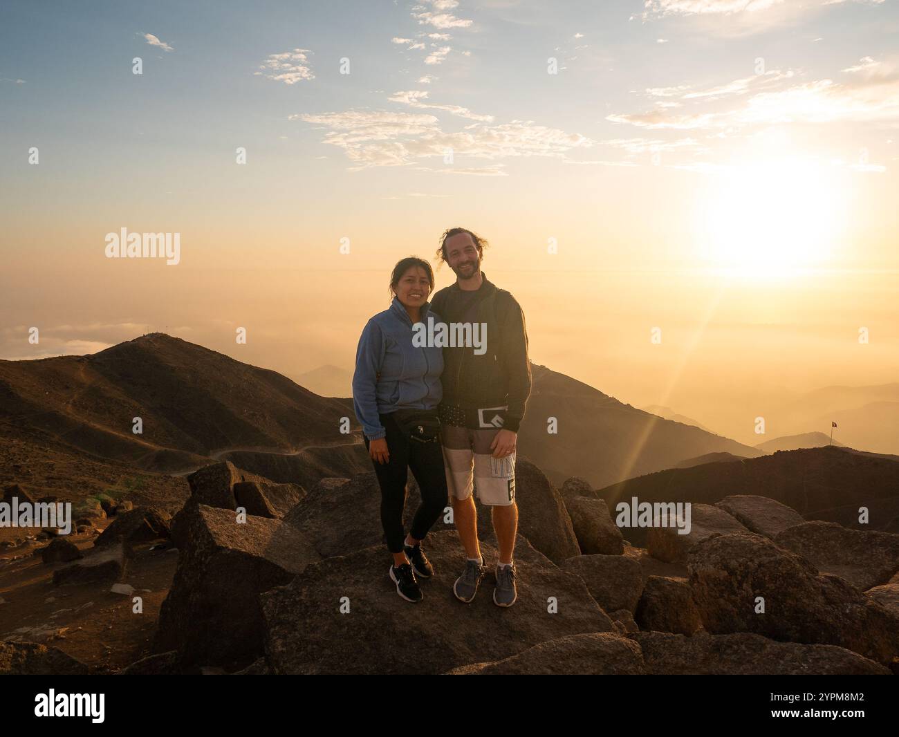 Lima, Perú - October 13 2024: Peruvian Woman and Canadian Man Pose in ...