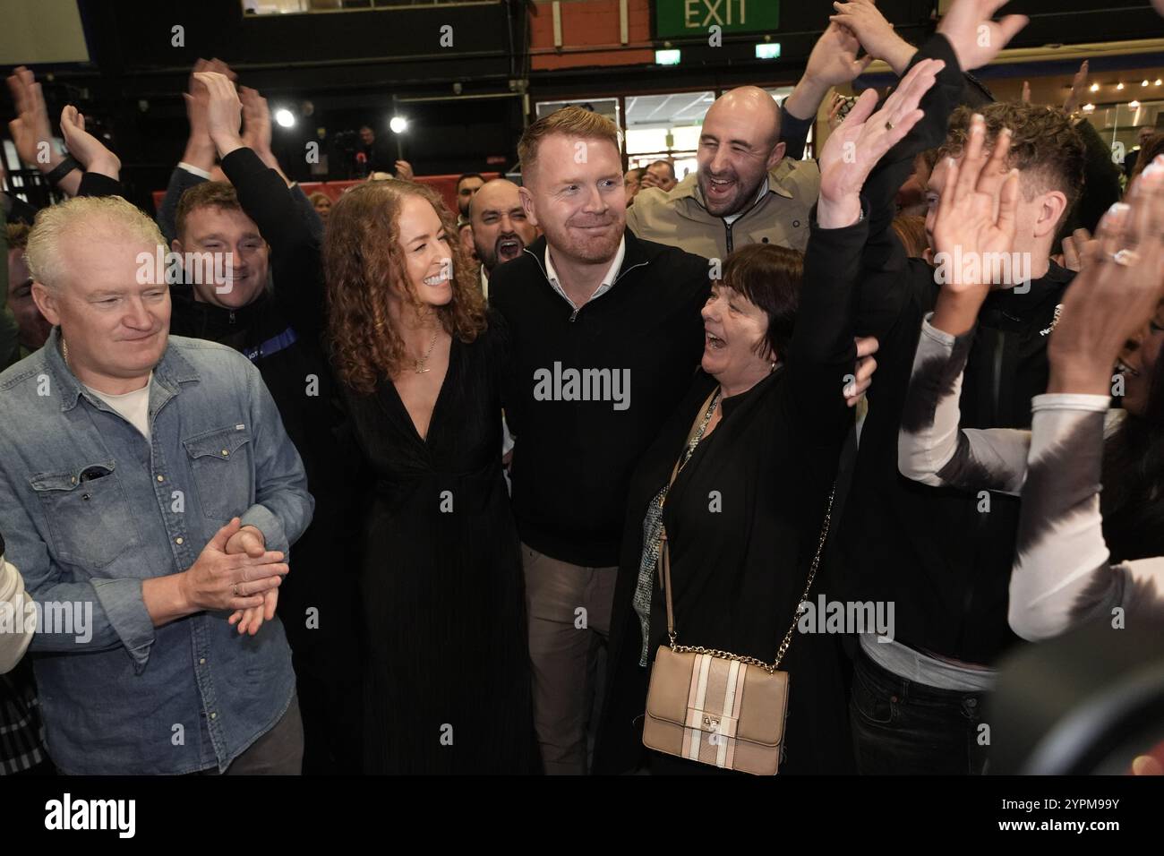 Social Democrats Gary Gannon celebrates being elected along with wife ...