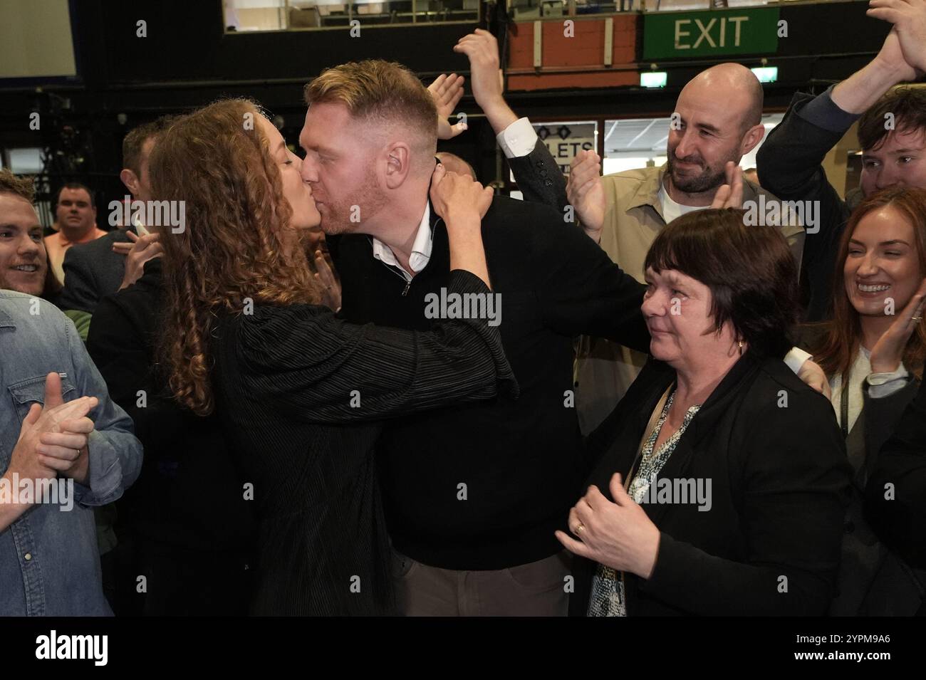 Social Democrats Gary Gannon celebrates being elected along with wife ...