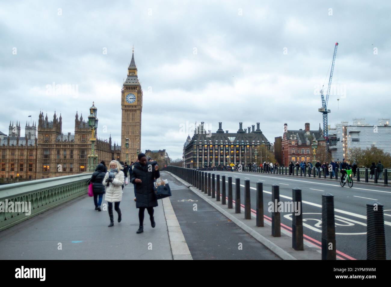 London, UK. 27th November, 2024. Big Ben at the Palace of Westminster ...