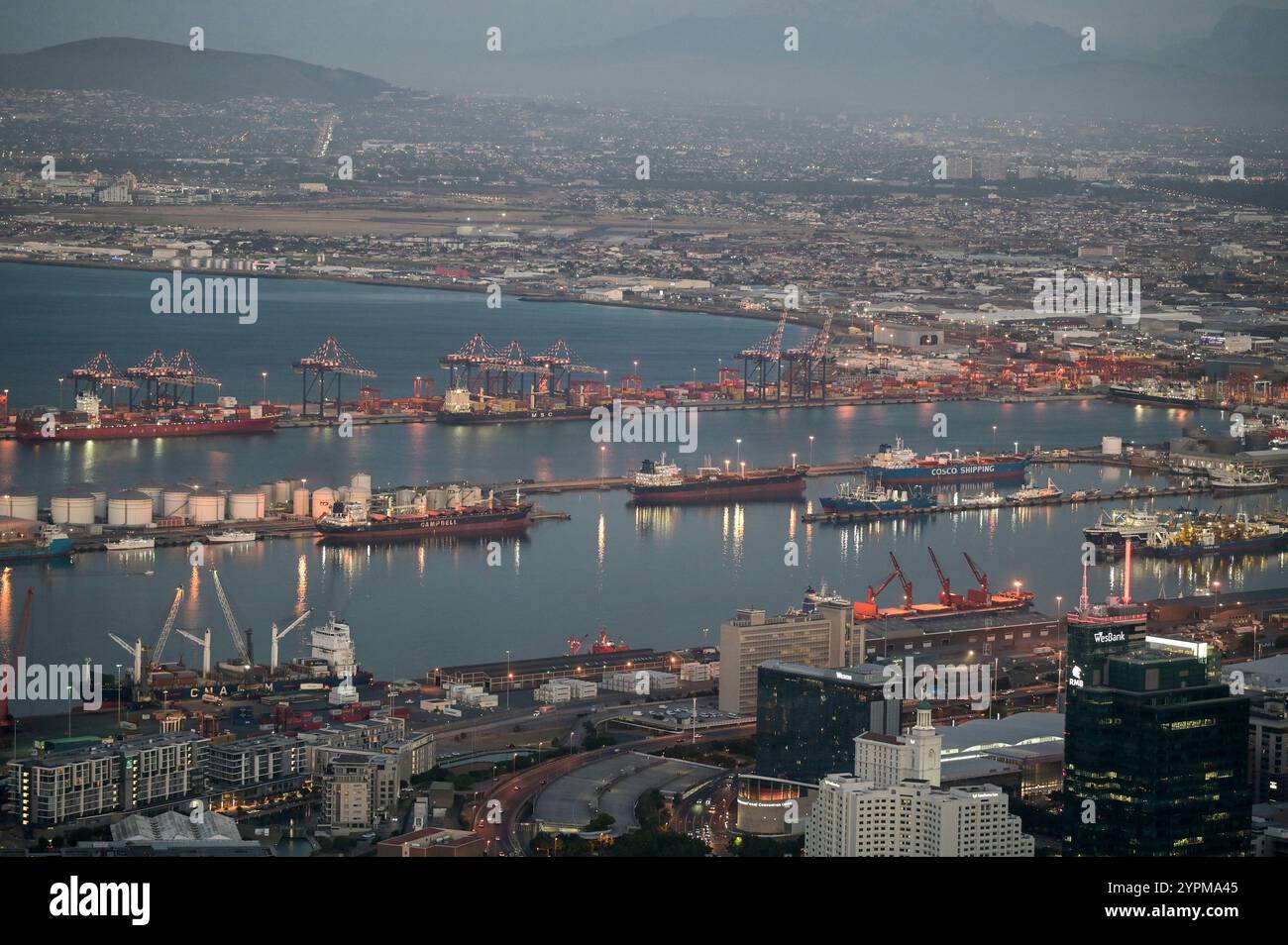 SOUTH AFRICA, Cape Town, container port Transnet Port Terminals TPT of ...