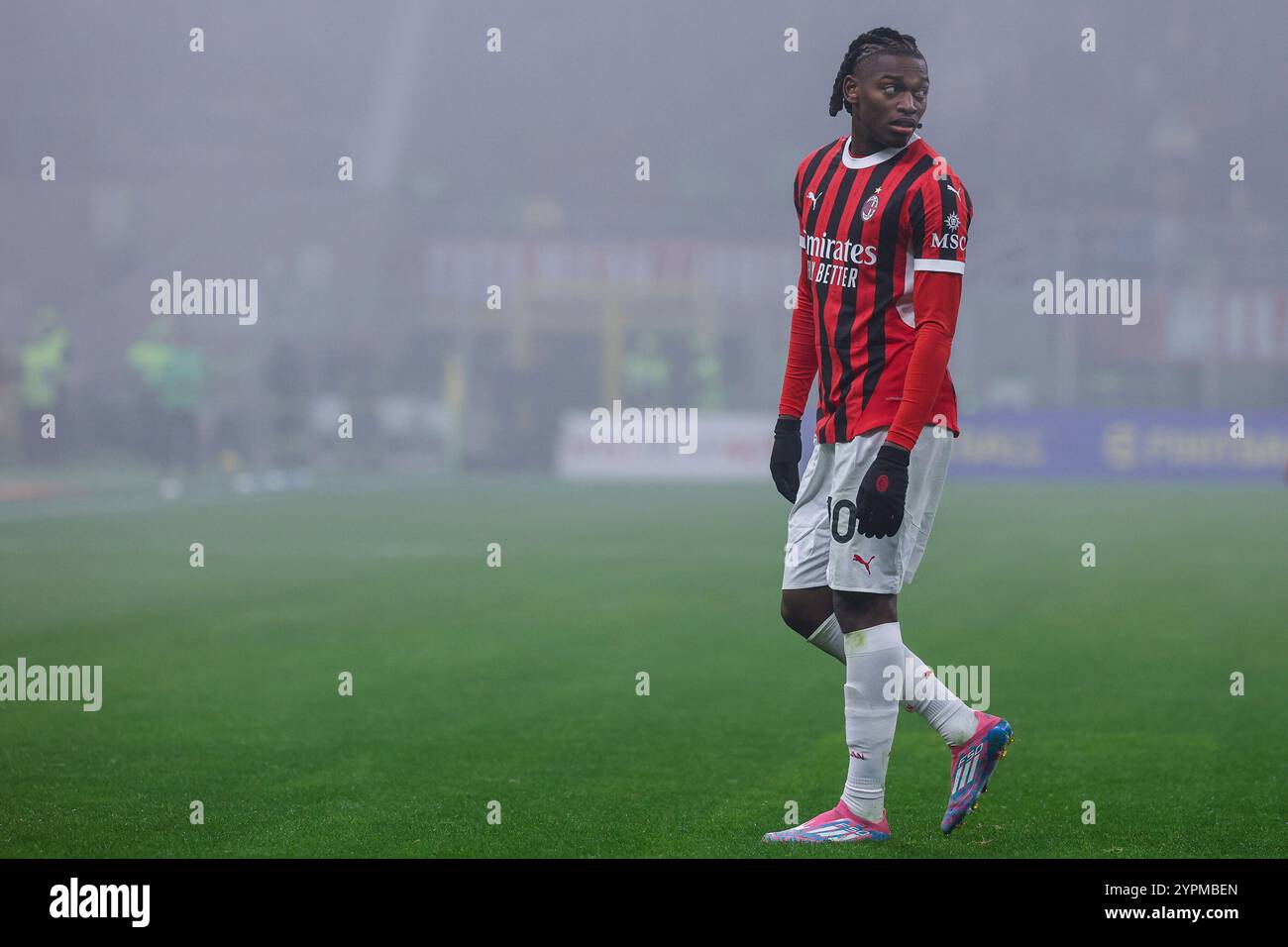 Rafael Leao of AC Milan looks on during Serie A 2024/25 football match ...