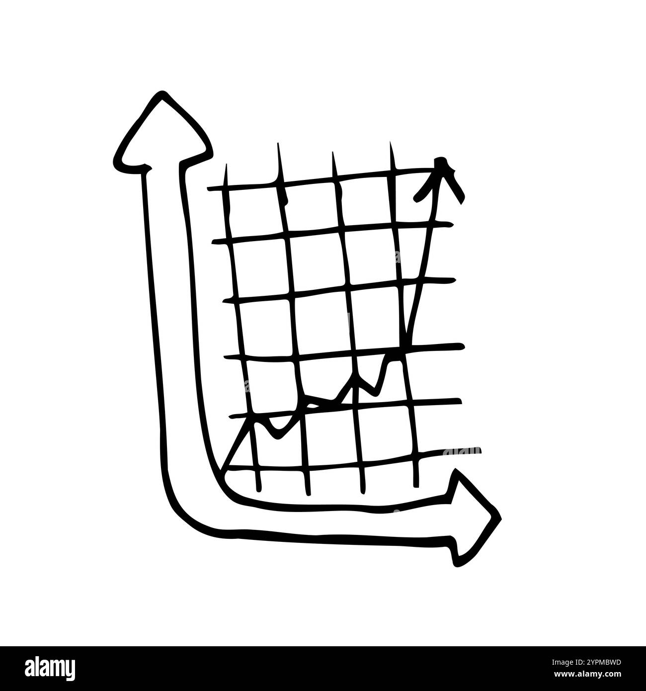 Business diagram vector icon. Simple black outline illustration ...