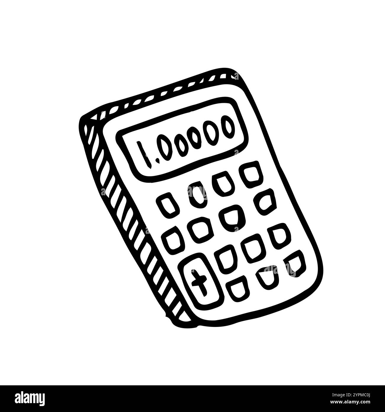 Vector doodle calculator icon. Buisness, school symbol Stock Vector ...