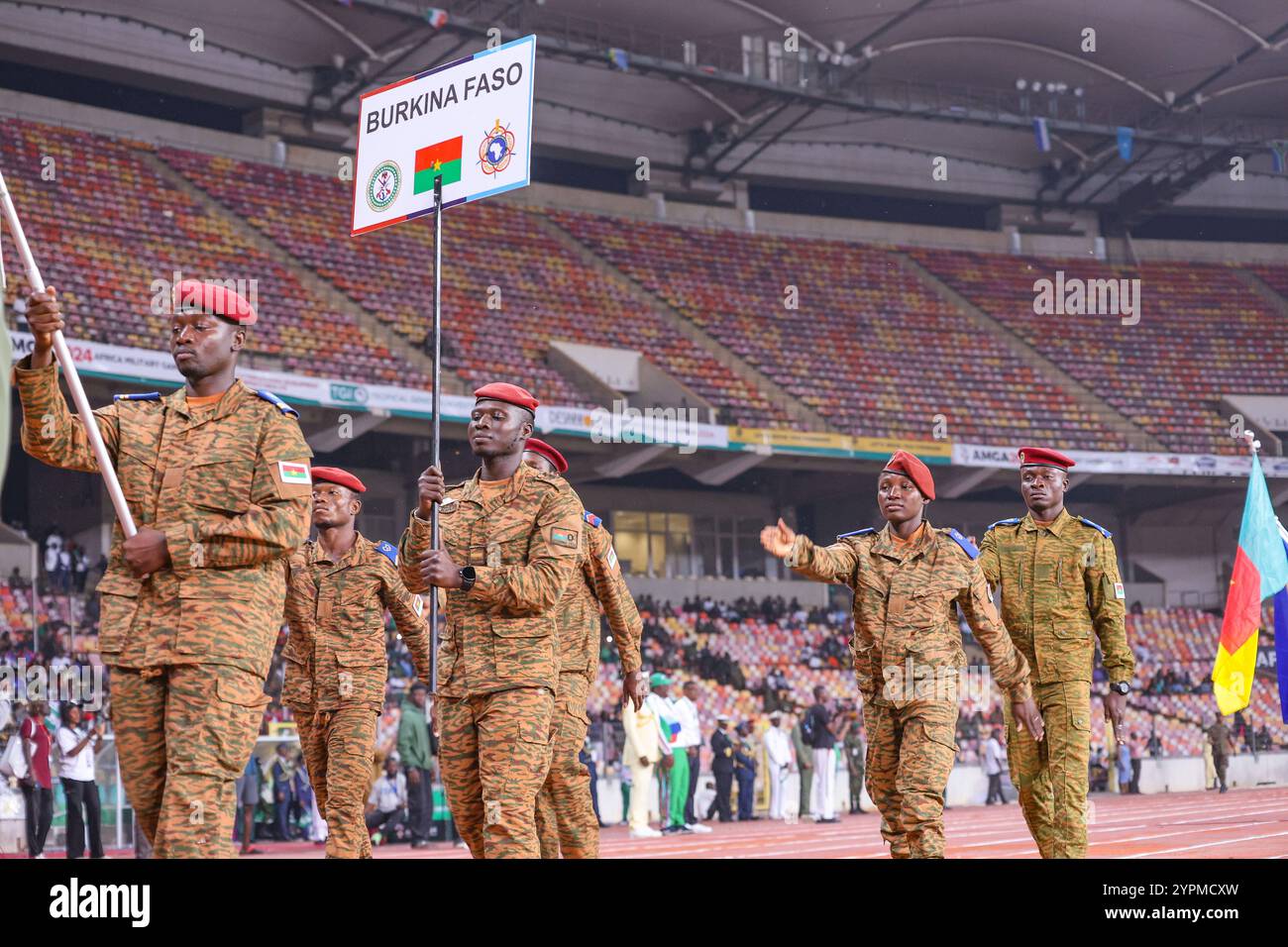 2nd Africa Military Games 2024 The Burkina Faso Army contingent ...