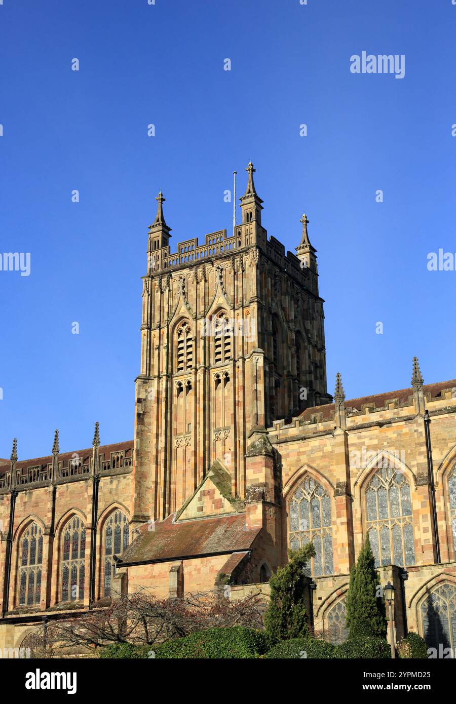 Great Malvern priory, Great Malvern, Worcestershire, England, UK Stock ...
