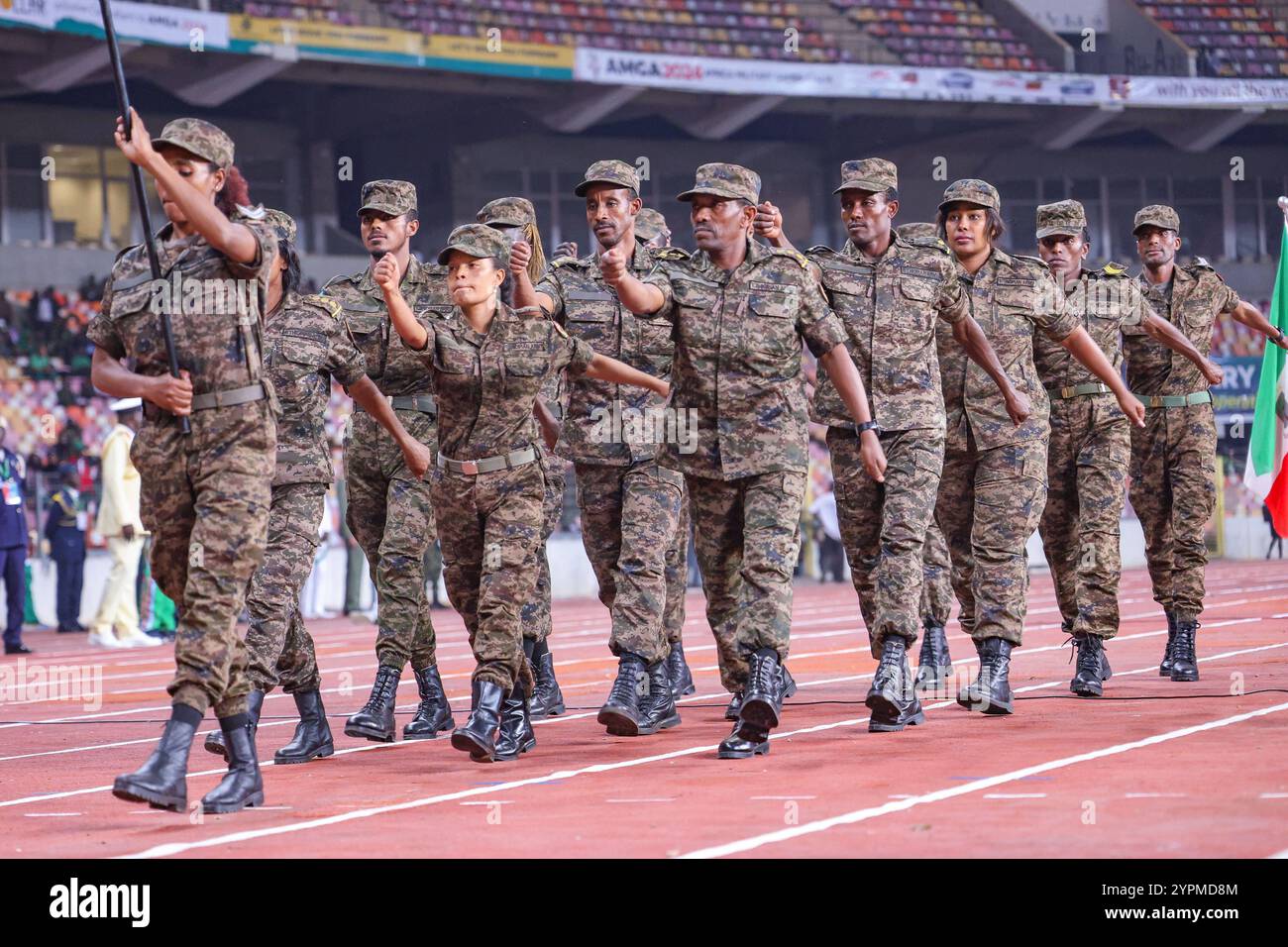 2nd Africa Military Games 2024 The Ethiopia Army contingent ...
