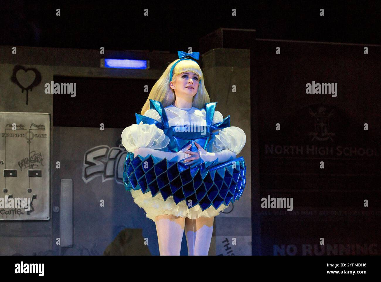 Carly Bawden (Alice Avatar) in wonder.land at the Olivier Theatre ...