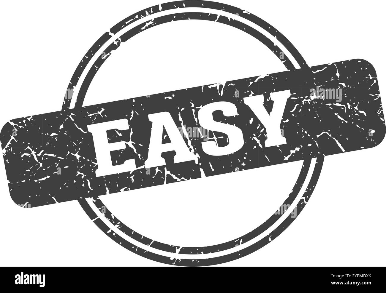 easy round stamp isolated on transparent background. easy stamp Stock ...