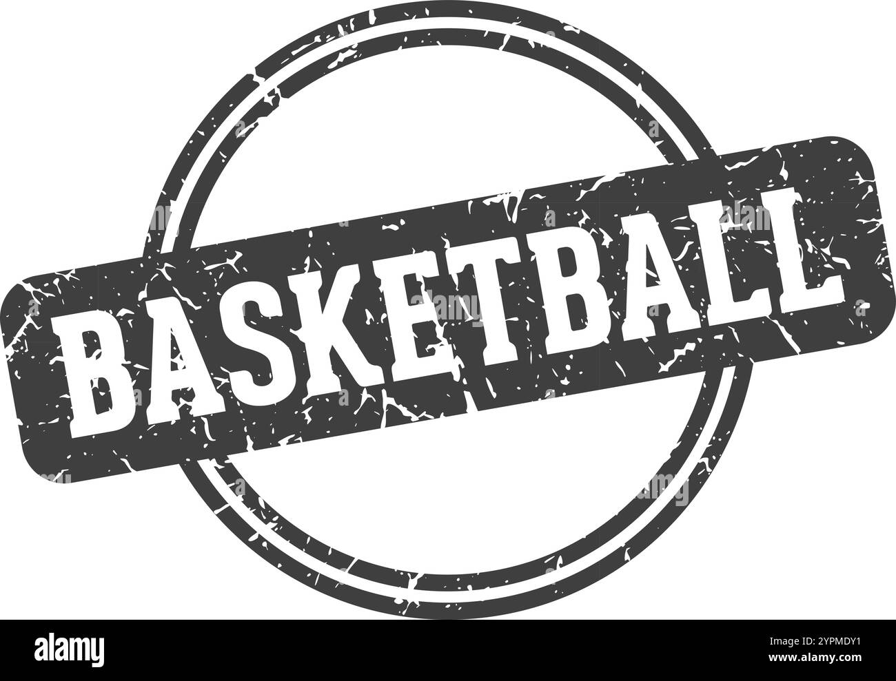 basketball round stamp isolated on transparent background. basketball ...