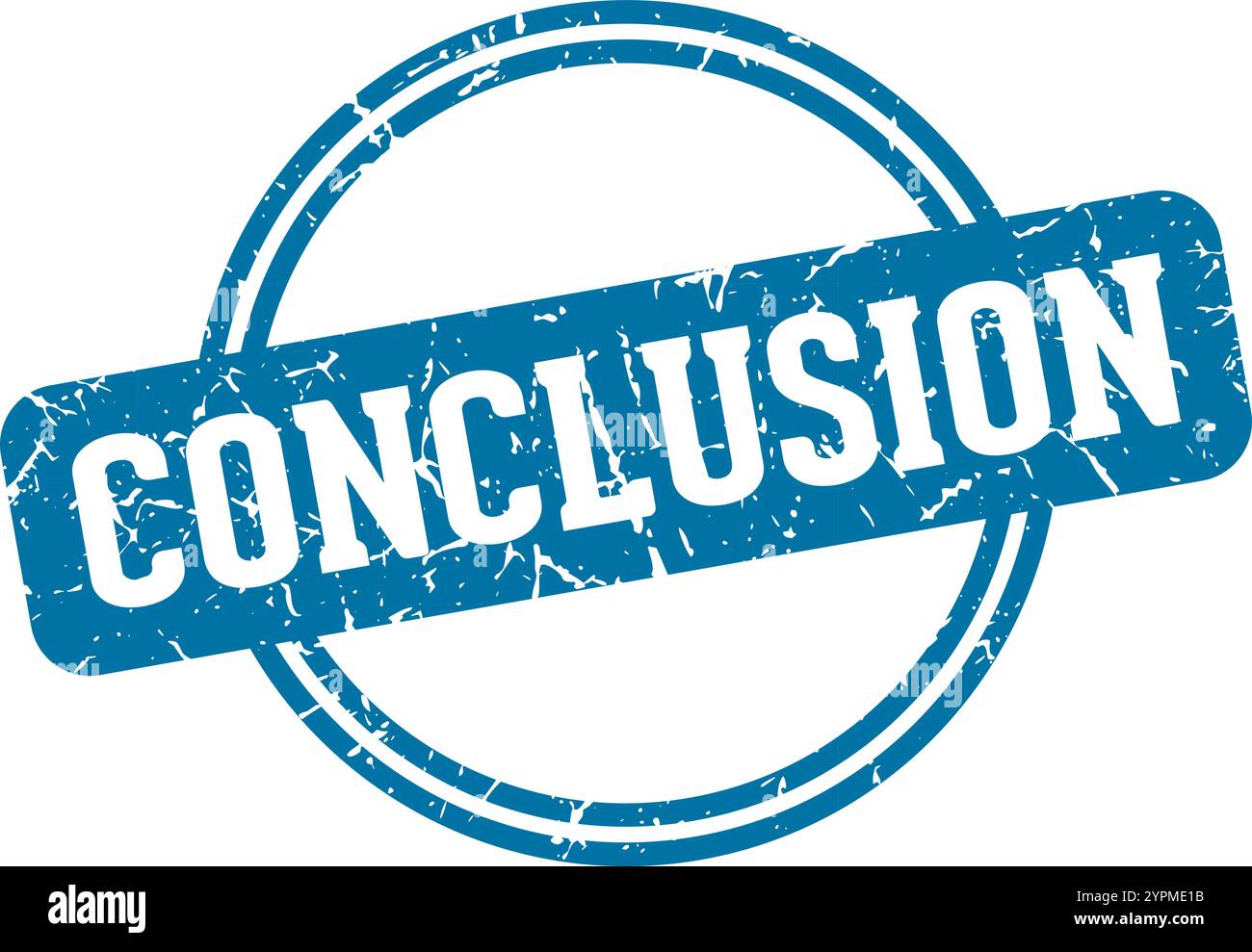 conclusion round stamp isolated on transparent background. conclusion ...