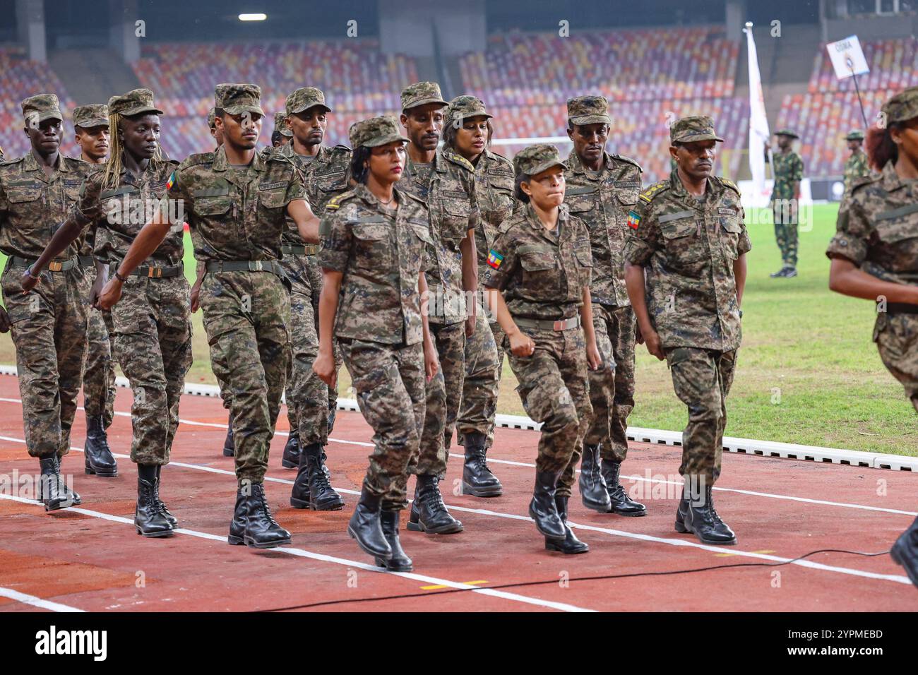 2nd Africa Military Games 2024 The Ethiopia Army contingent ...