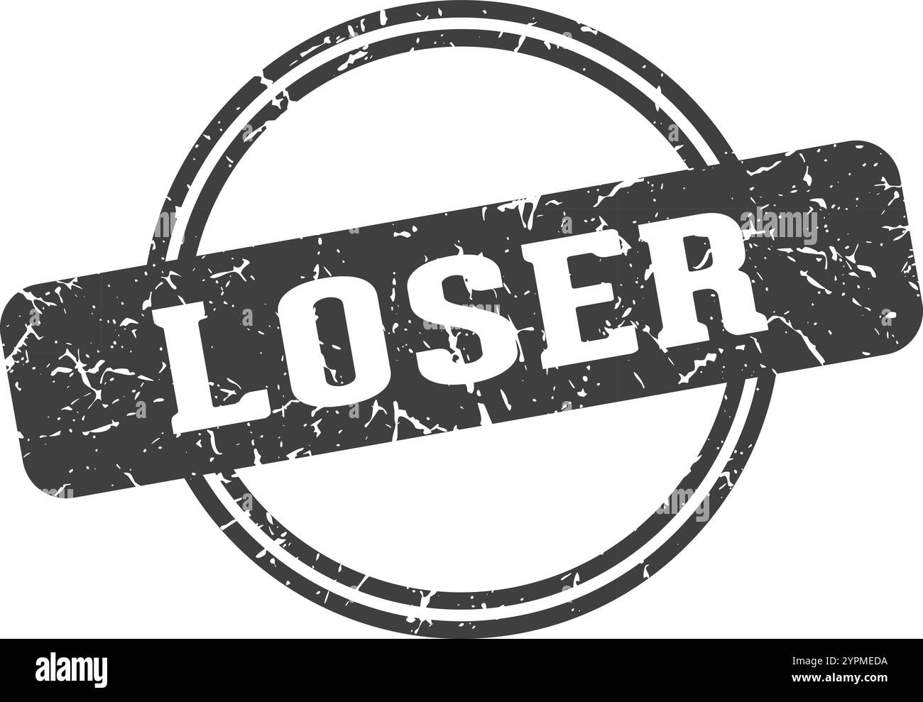 loser round stamp isolated on transparent background. loser stamp Stock ...