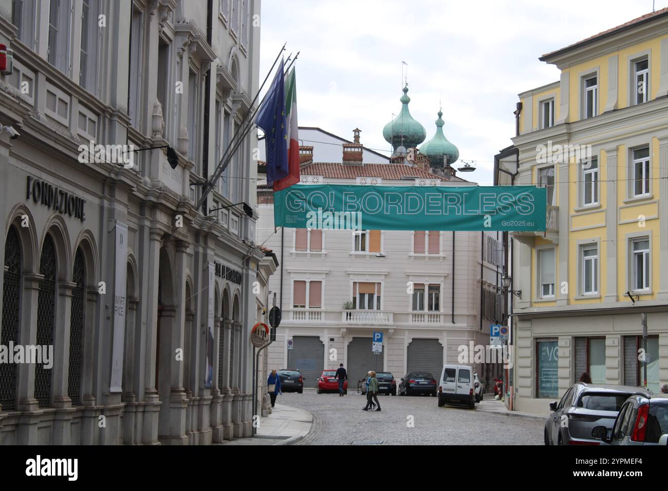 Gorizia, Italy. 25th Oct, 2024. The motto of the European Capital of ...