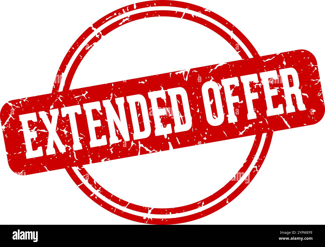 extended offer round stamp isolated on transparent background. extended ...