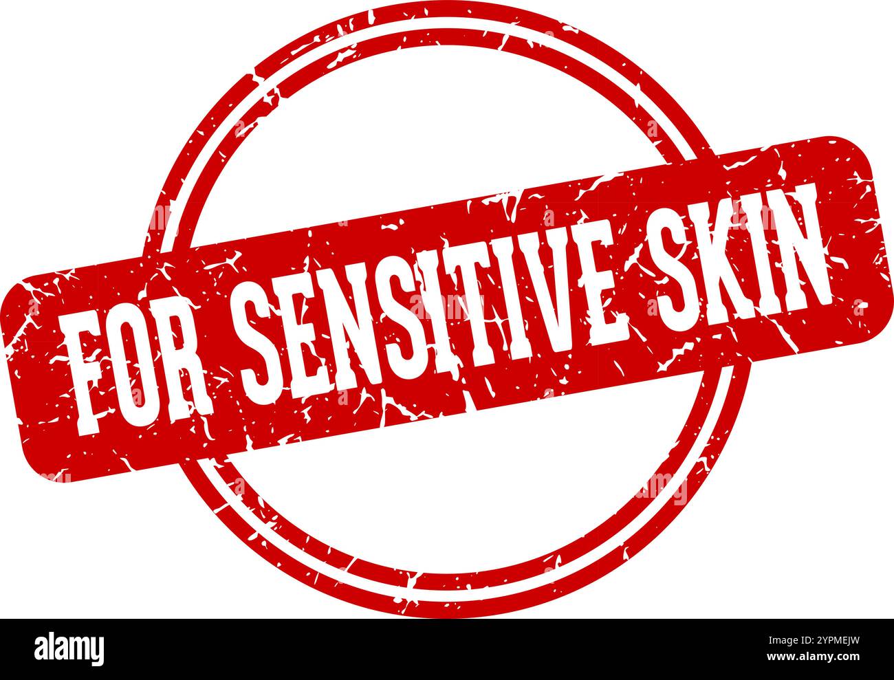 for sensitive skin round stamp isolated on transparent background. for ...