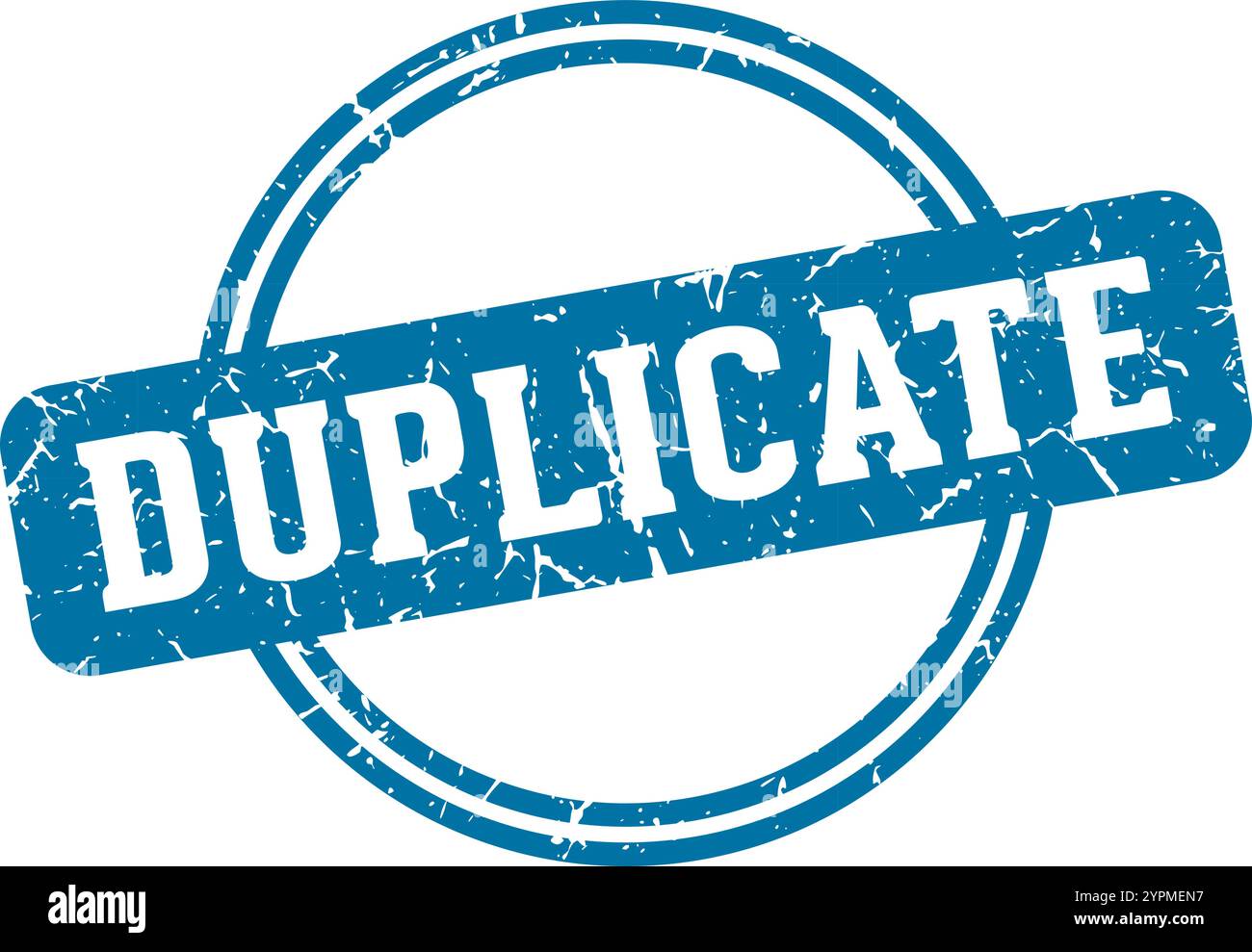 duplicate round stamp isolated on transparent background. duplicate ...