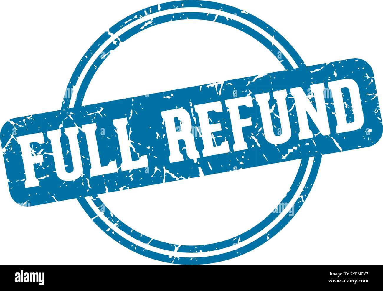 full refund round stamp isolated on transparent background. full refund ...