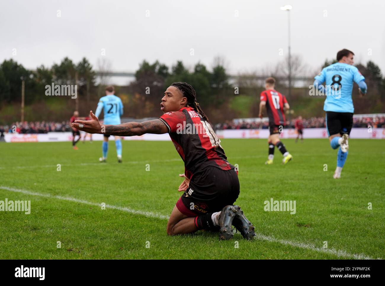 Kettering Town's Isiah Noel-Williams during the Emirates FA Cup second ...