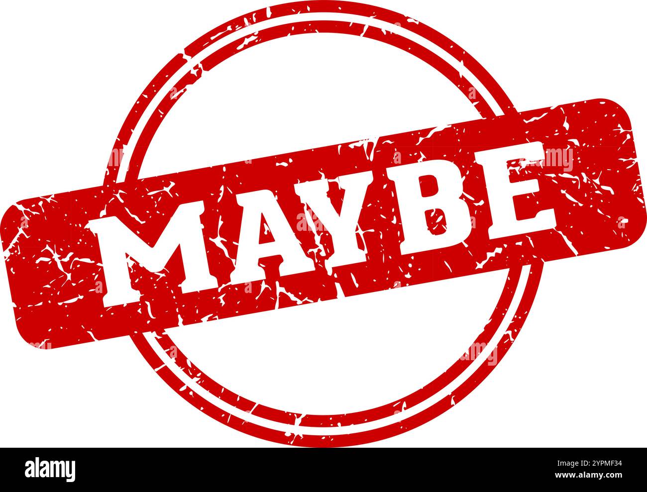 maybe round stamp isolated on transparent background. maybe stamp Stock ...
