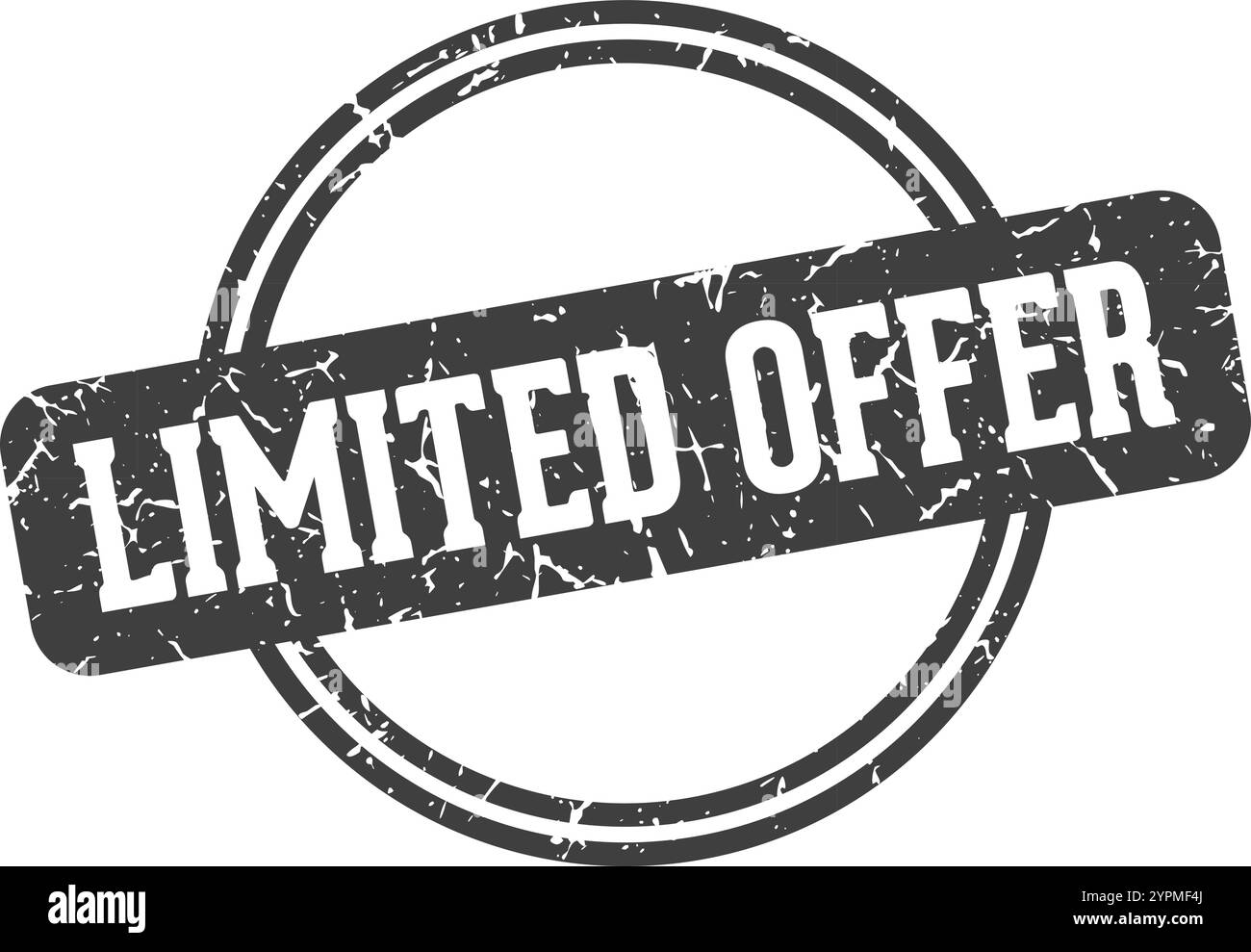limited offer round stamp isolated on transparent background. limited ...