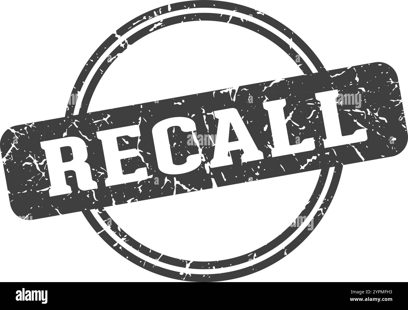 recall round stamp isolated on transparent background. recall stamp ...