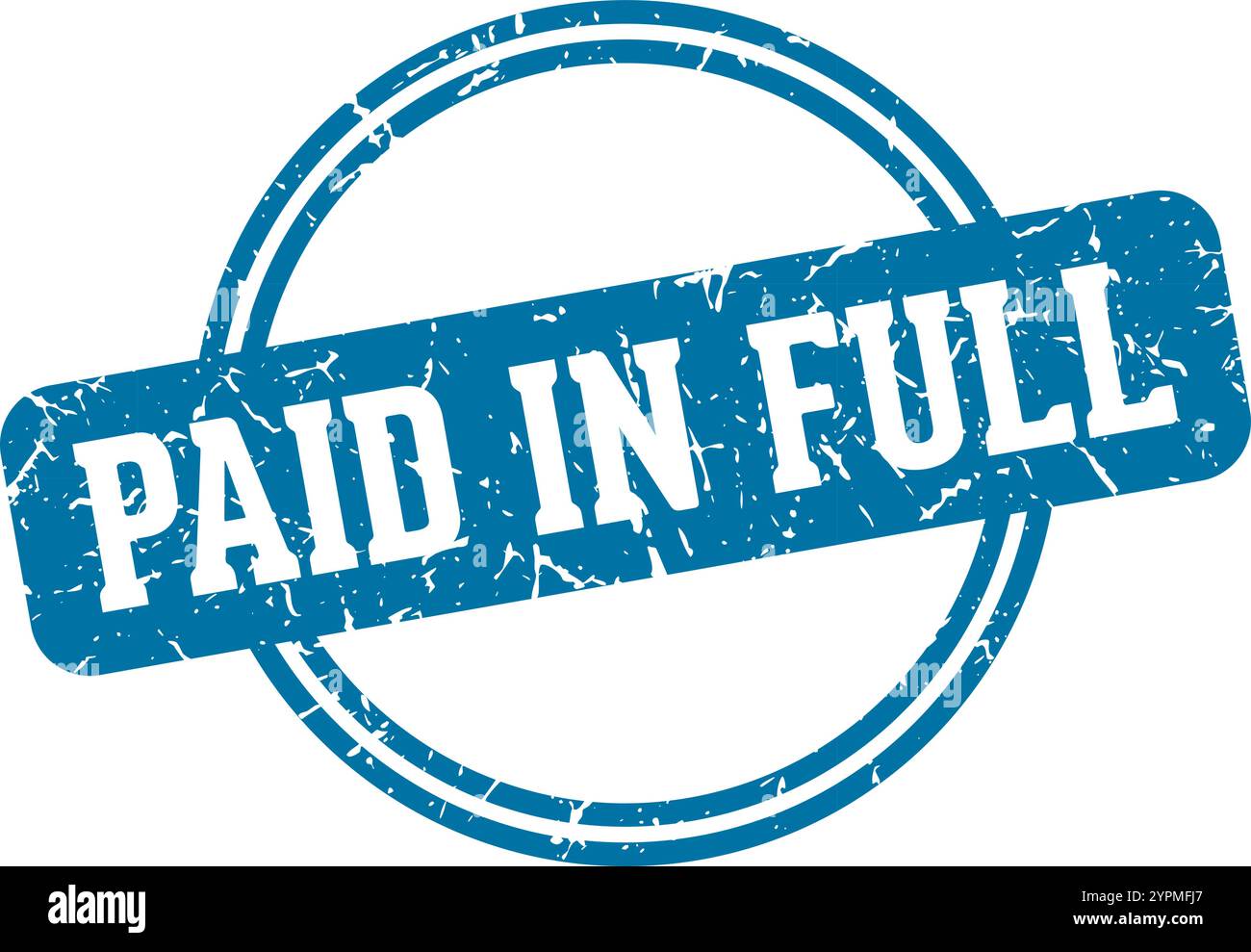 paid in full round stamp isolated on transparent background. paid in ...