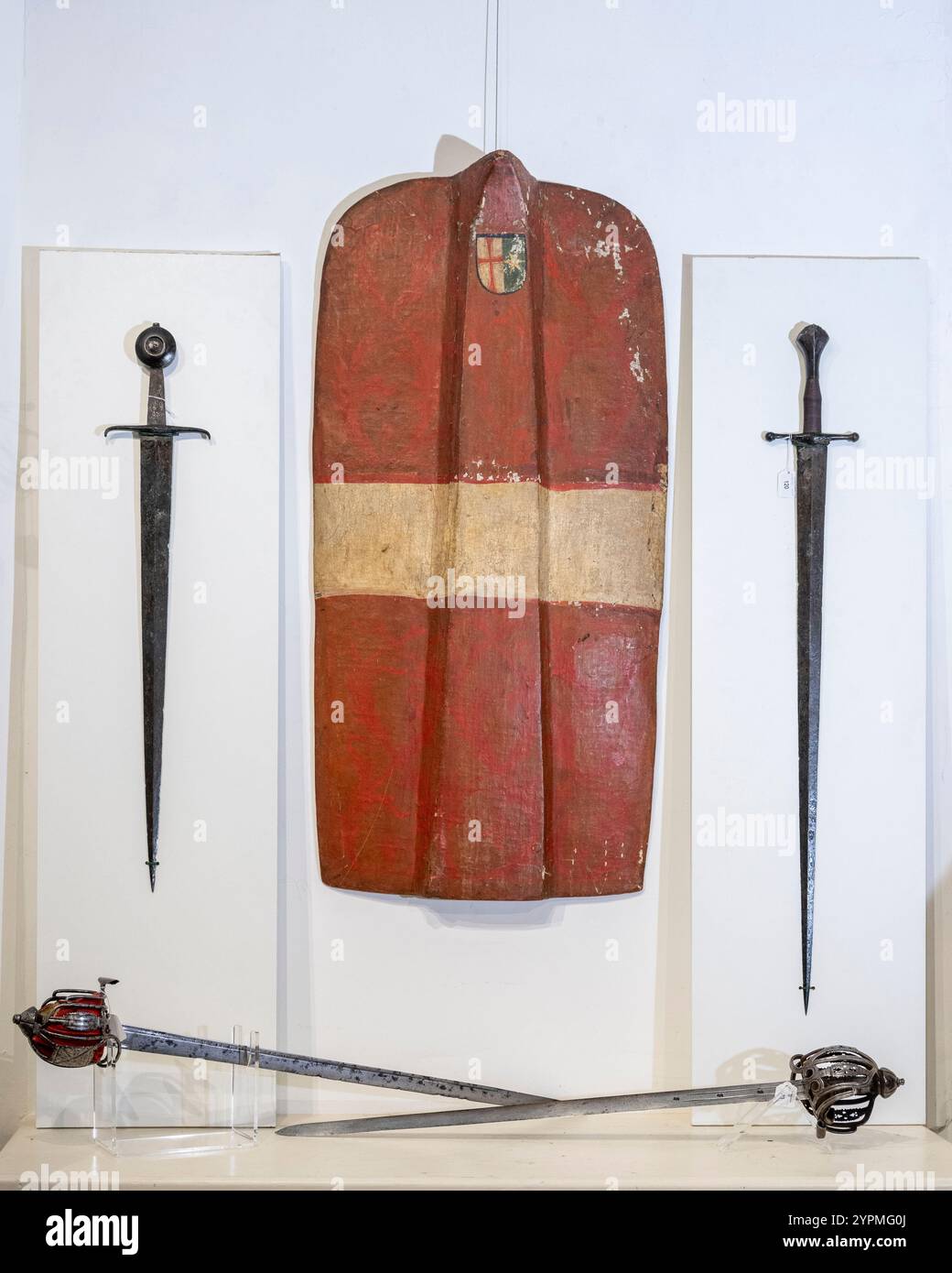 London, UK. 1 December 2024. (C) A rare Austrian pavise, Klausen ...