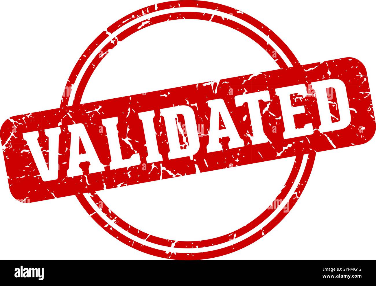 validated round stamp isolated on transparent background. validated ...