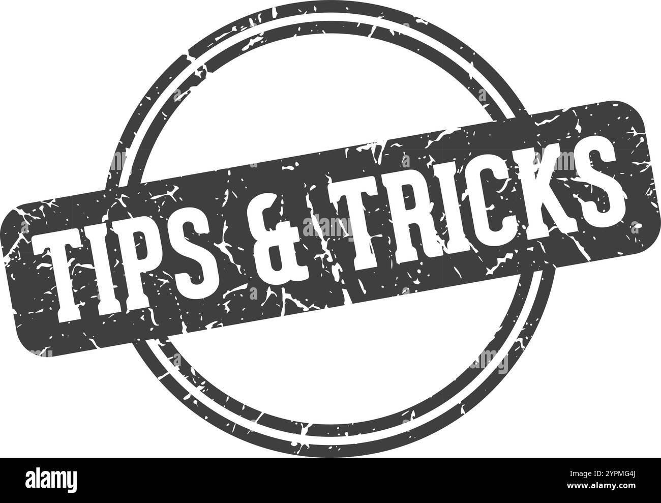 tips & tricks round stamp isolated on transparent background. tips ...