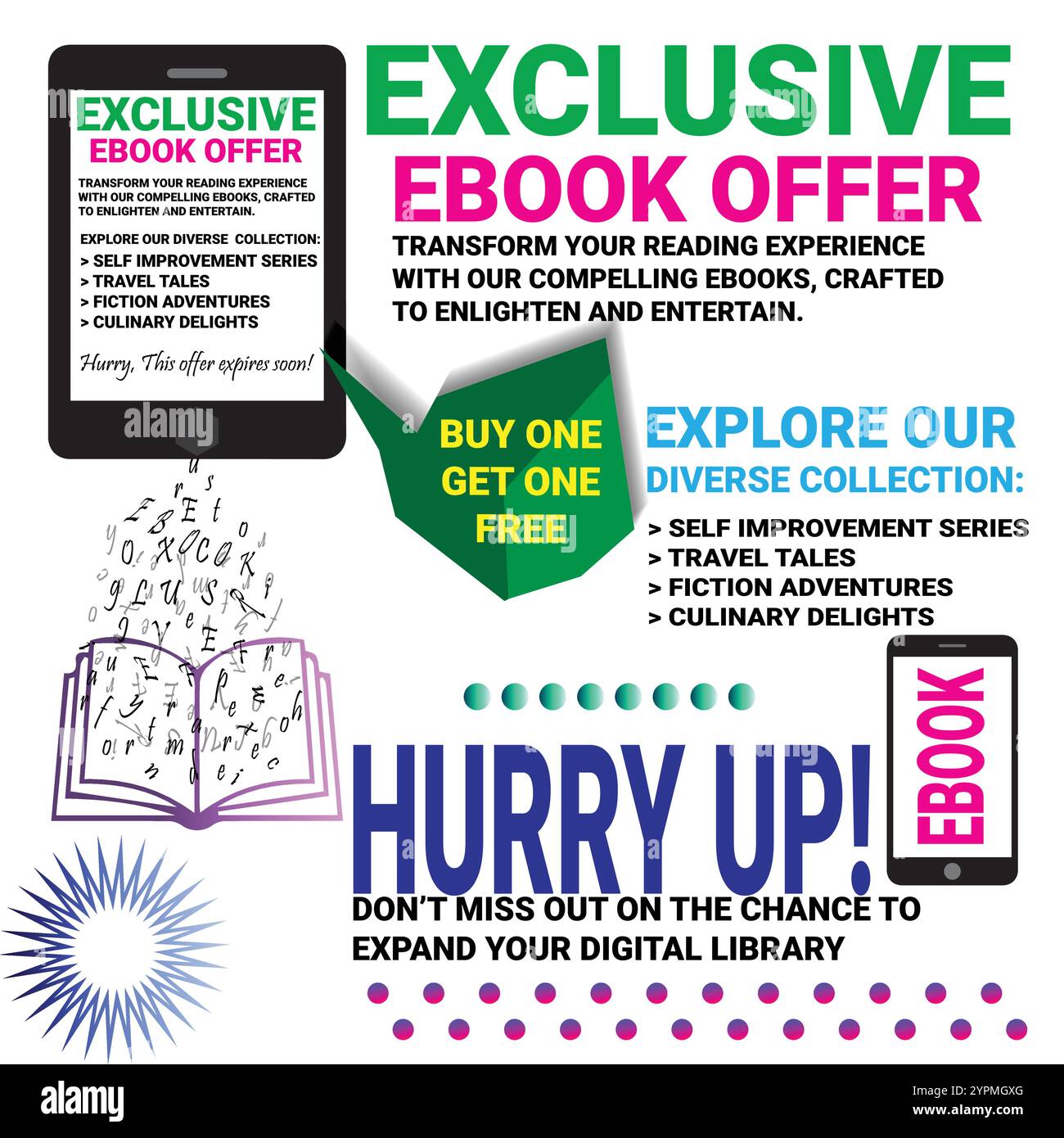 Ebook special Stock Vector Images - Alamy