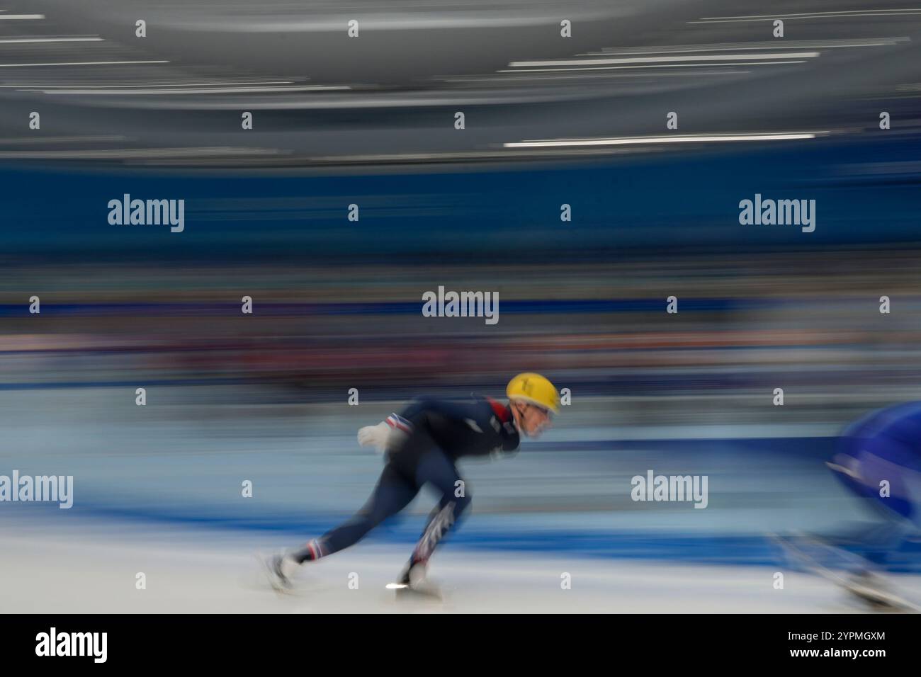 Timothy Loubineaud of France competes in the Mass Start Men race of the ...
