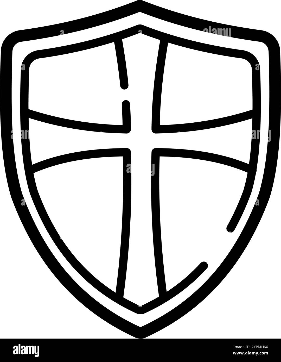 Medieval shield, knights shields - vector icon Stock Vector Image & Art ...