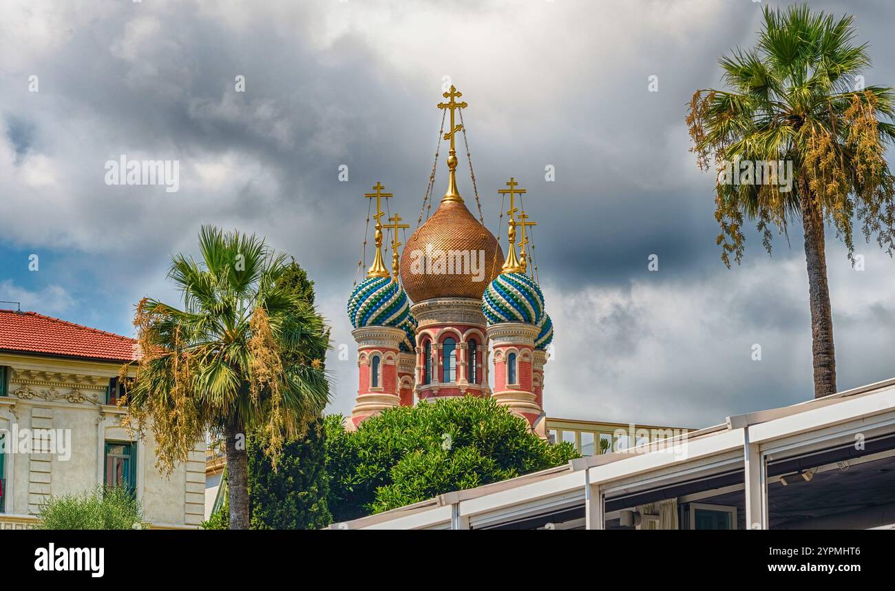 Church of Christ the Savior, iconic Orthodox church in Sanremo, Italy ...